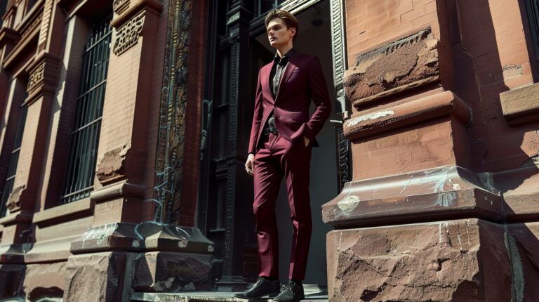 How to Style a Maroon Suit: Combinations That Work Every Time - Groomlook