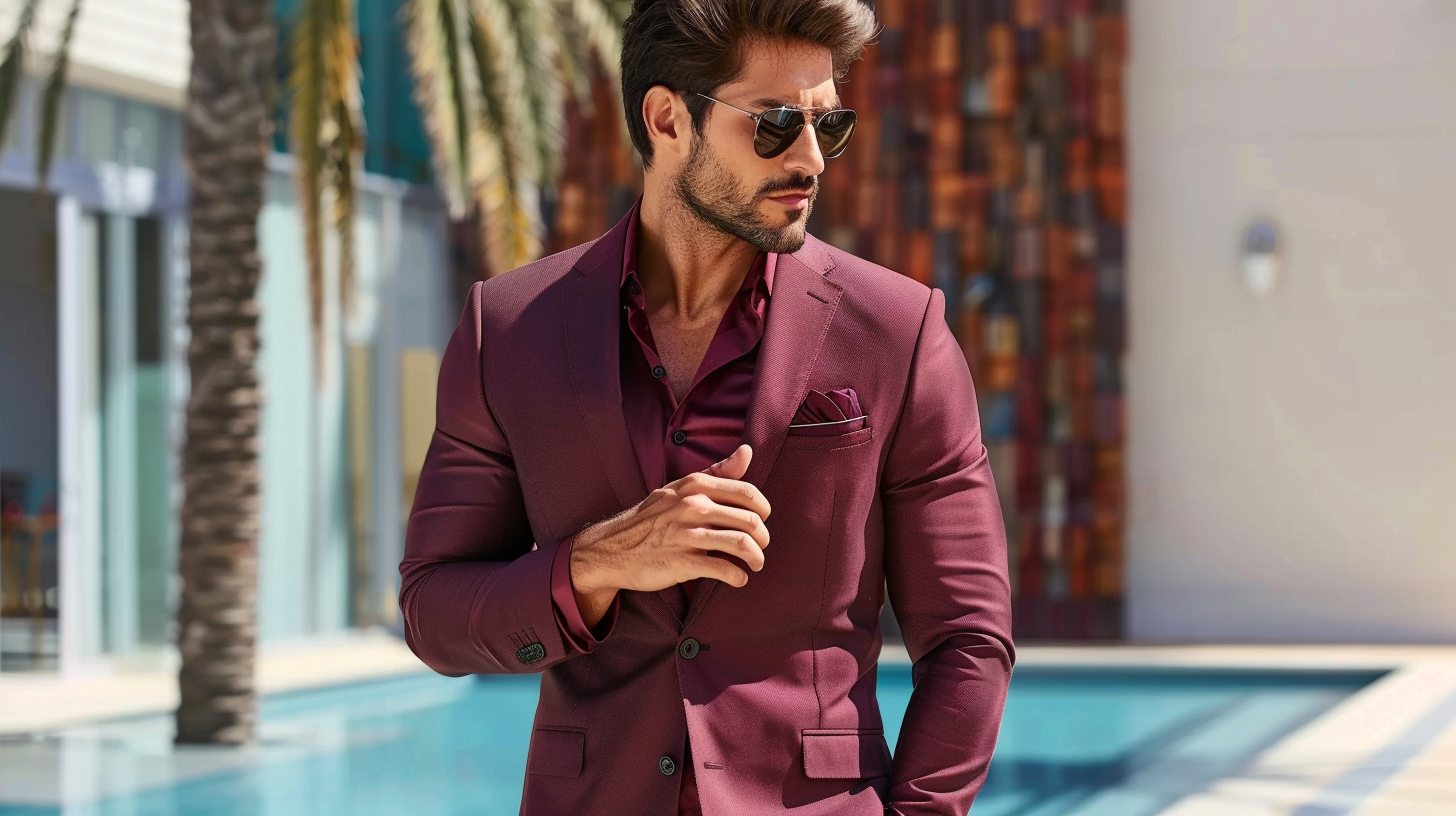 How to Style a Maroon Suit: Combinations That Work Every Time - Groomlook