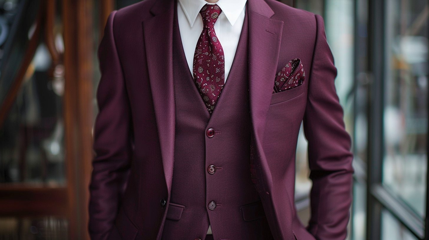 How to Style a Maroon Suit: Combinations That Work Every Time - Groomlook