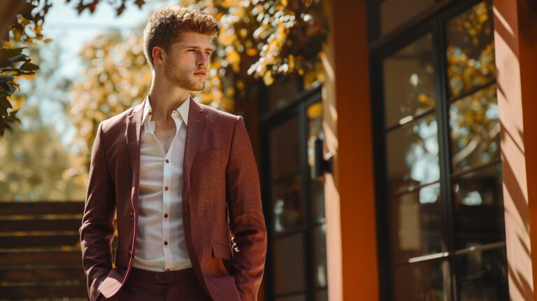 How to Style a Maroon Suit: Combinations That Work Every Time - Groomlook